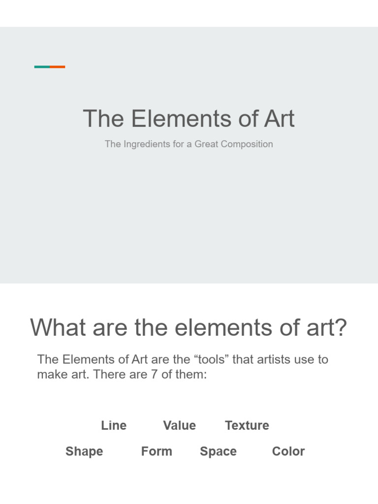 Understanding the Elements of Art | PDF | Composition (Visual Arts) | Color
