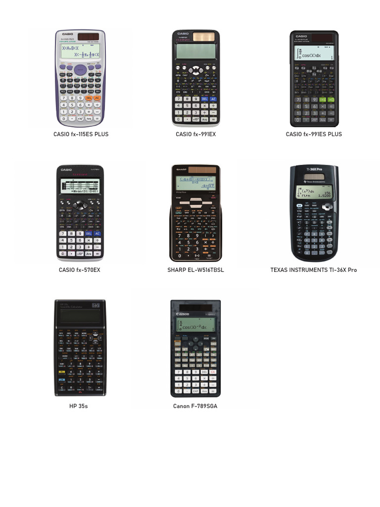 Calculators | PDF
