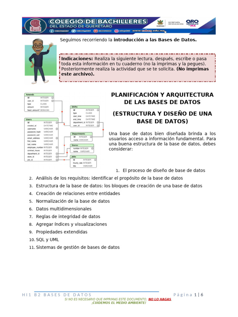 05 B2 T2 PLANIFICACION Y ARQUITECTURA DE BD TIPOS DE DATOS Actividad 4 | PDF | Bases de datos ...