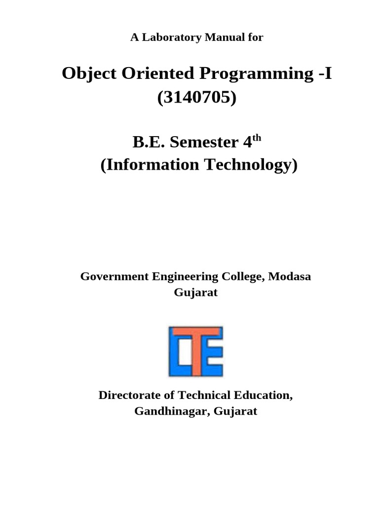 Java OOP Lab Manual for IT Students | PDF | Inheritance (Object Oriented Programming) | Method ...