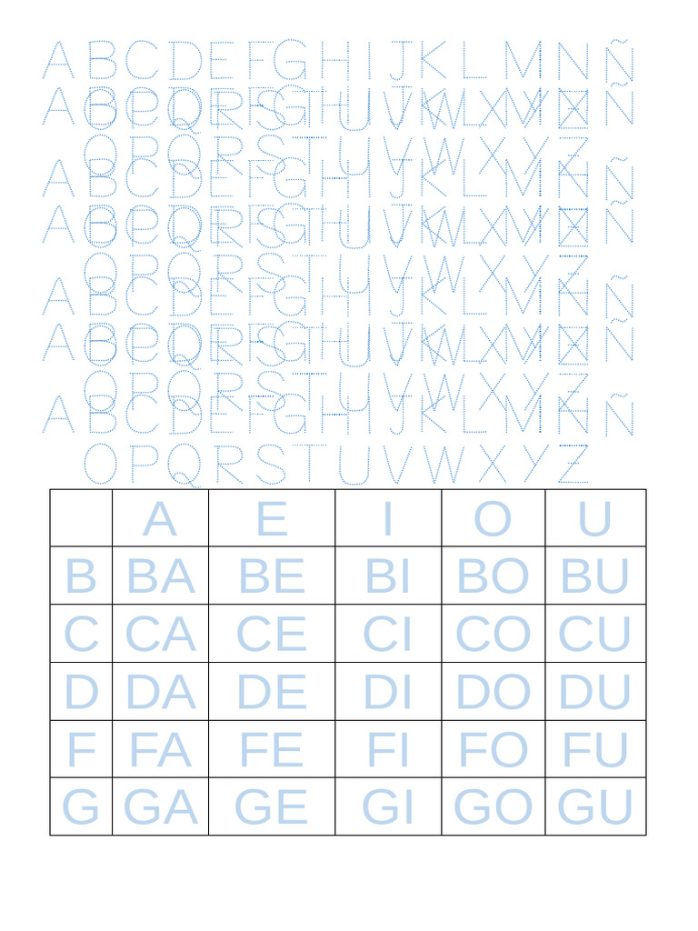 Letras Punteadas Albert | PDF