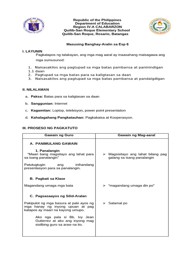esp 6 3rd demo | PDF