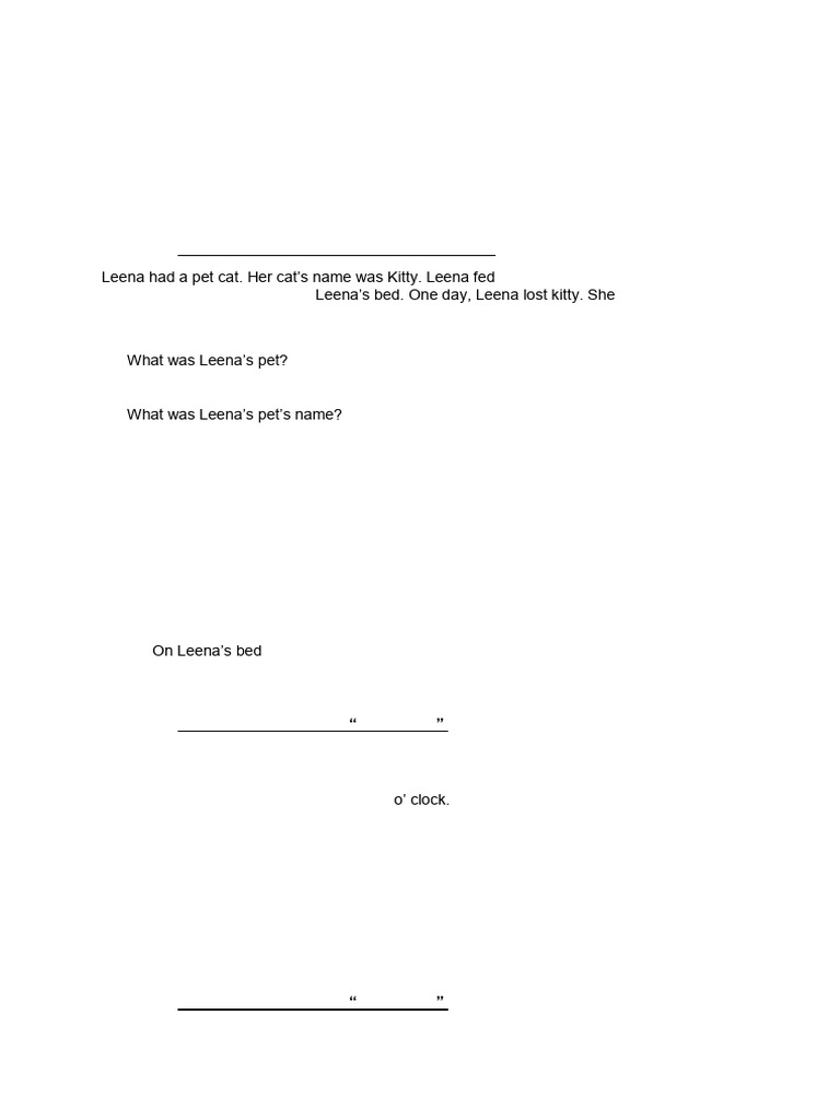 Grade 2 English Language Worksheet | PDF