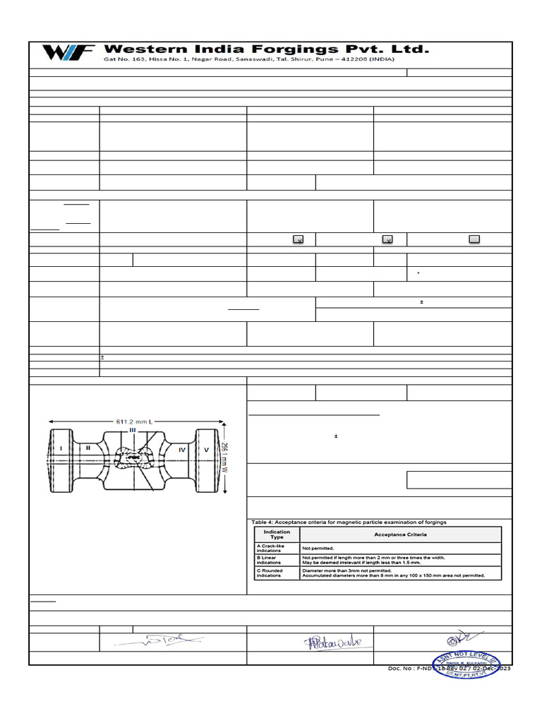 MPI Technique Sheet for NDT Inspection | PDF | Applied And ...