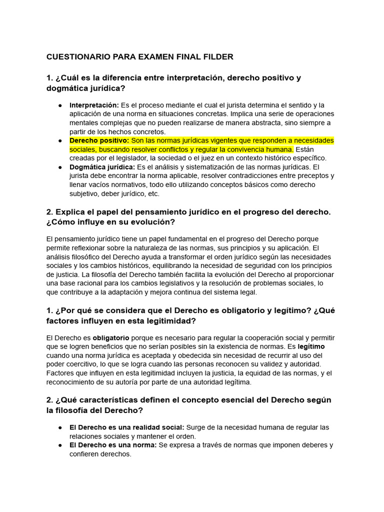 Guia Filder Final | PDF | Moralidad | Justicia