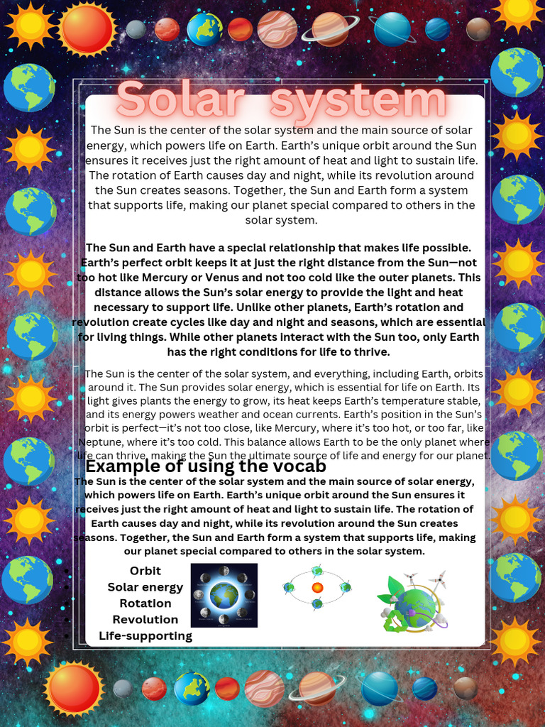 solar system | PDF | Sun | Solar System