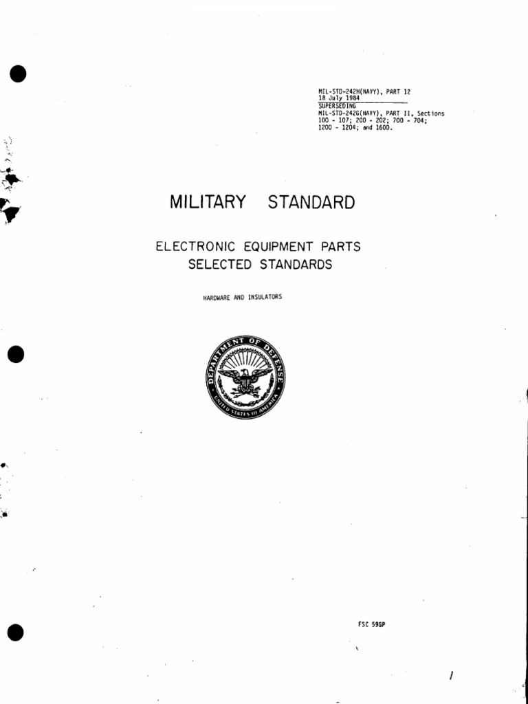 Mil STD 242 - 12H | PDF | Screw | Specification (Technical Standard)