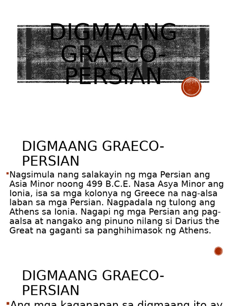 Digmaang Graeco Persian | PDF