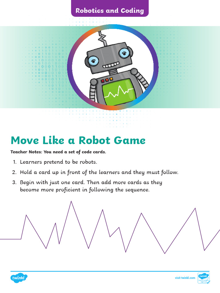 Coding and Robotics Walk Like a Robot Game | PDF