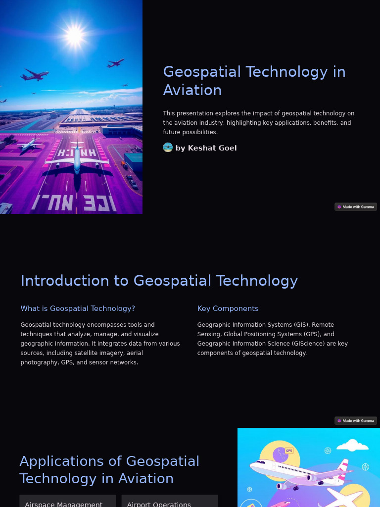 Geospatial Technology in Aviation | PDF | Air Traffic Control ...