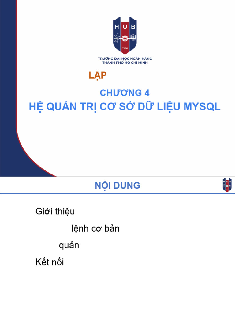 Lap Trinh Web Chuong 4 He Qt Csdl Mysql Pdf 5304