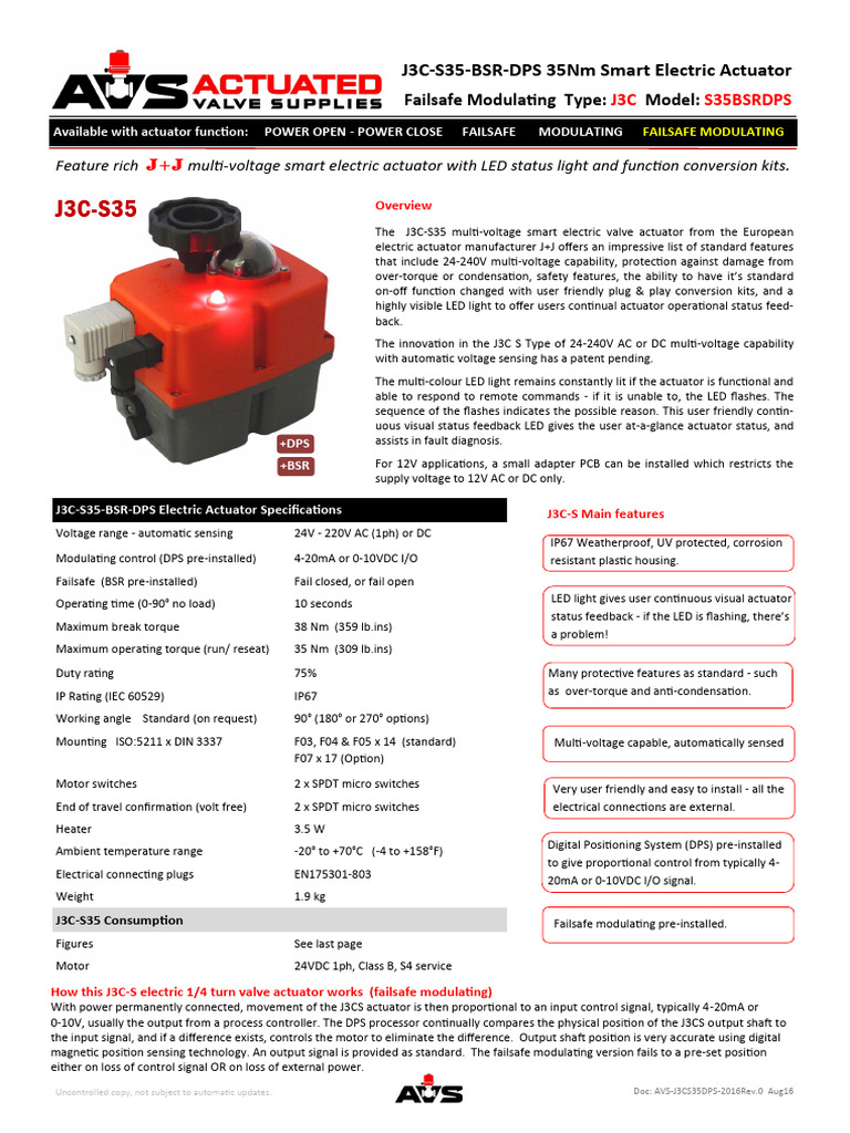 JJ-Electric-Actuator- | PDF | Actuator | Alternating Current