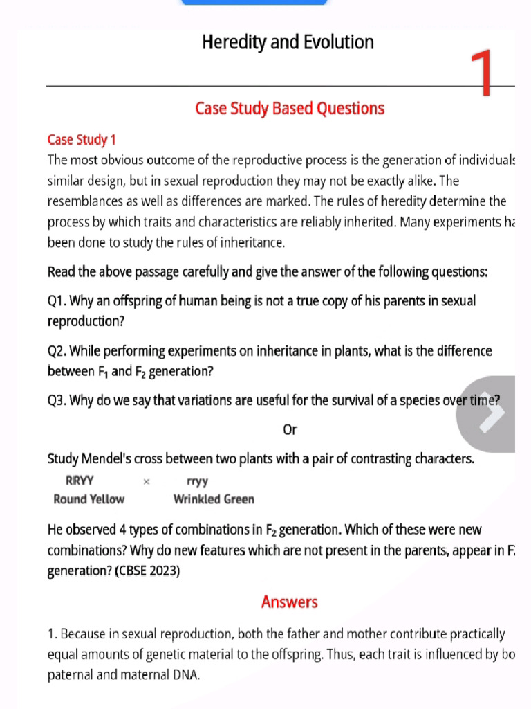 Heridity Case Based Study | PDF