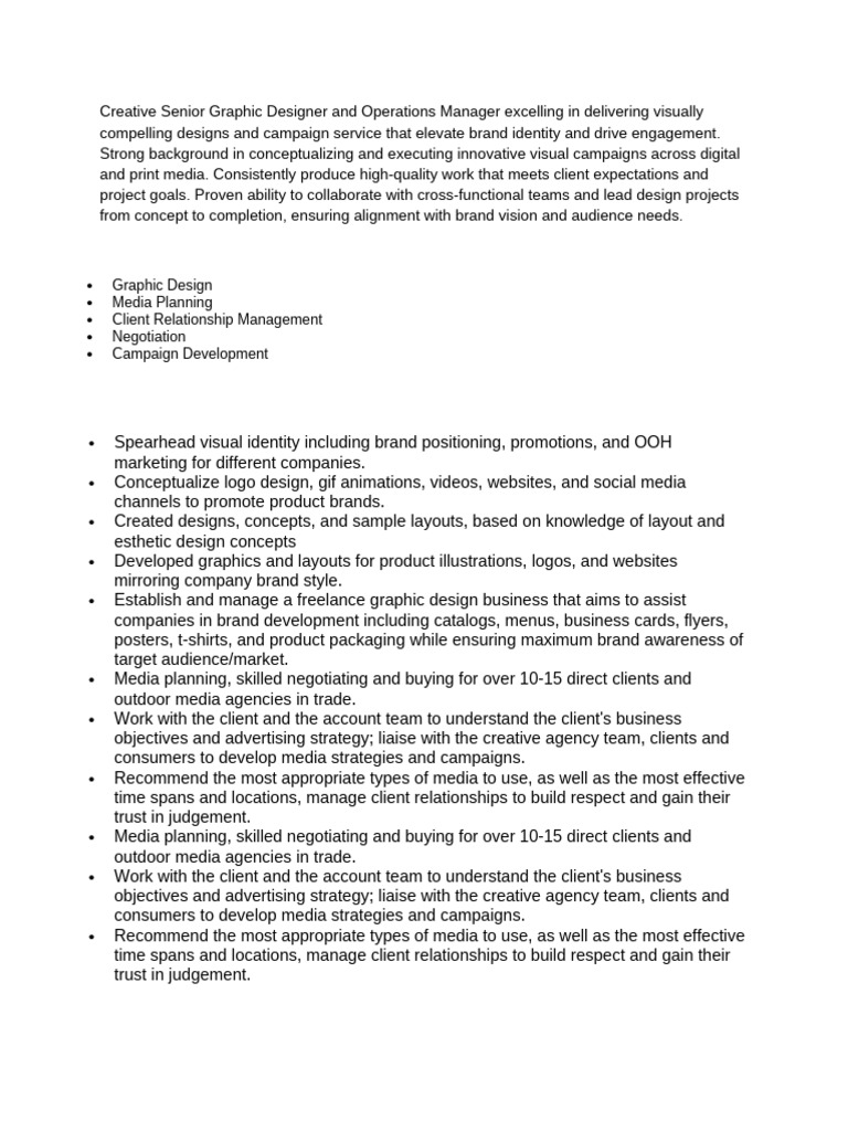 Mukesh Matter CV | PDF | Brand | Graphic Design