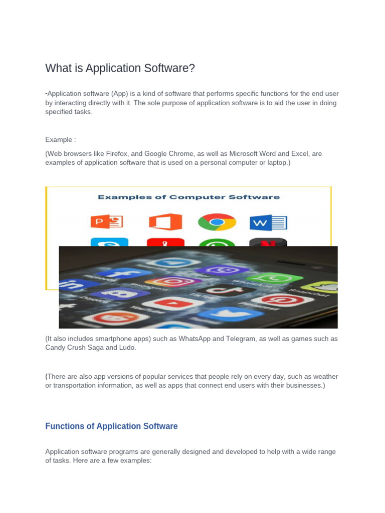 Understanding Application Software Types | PDF | Proprietary Software | Application Software
