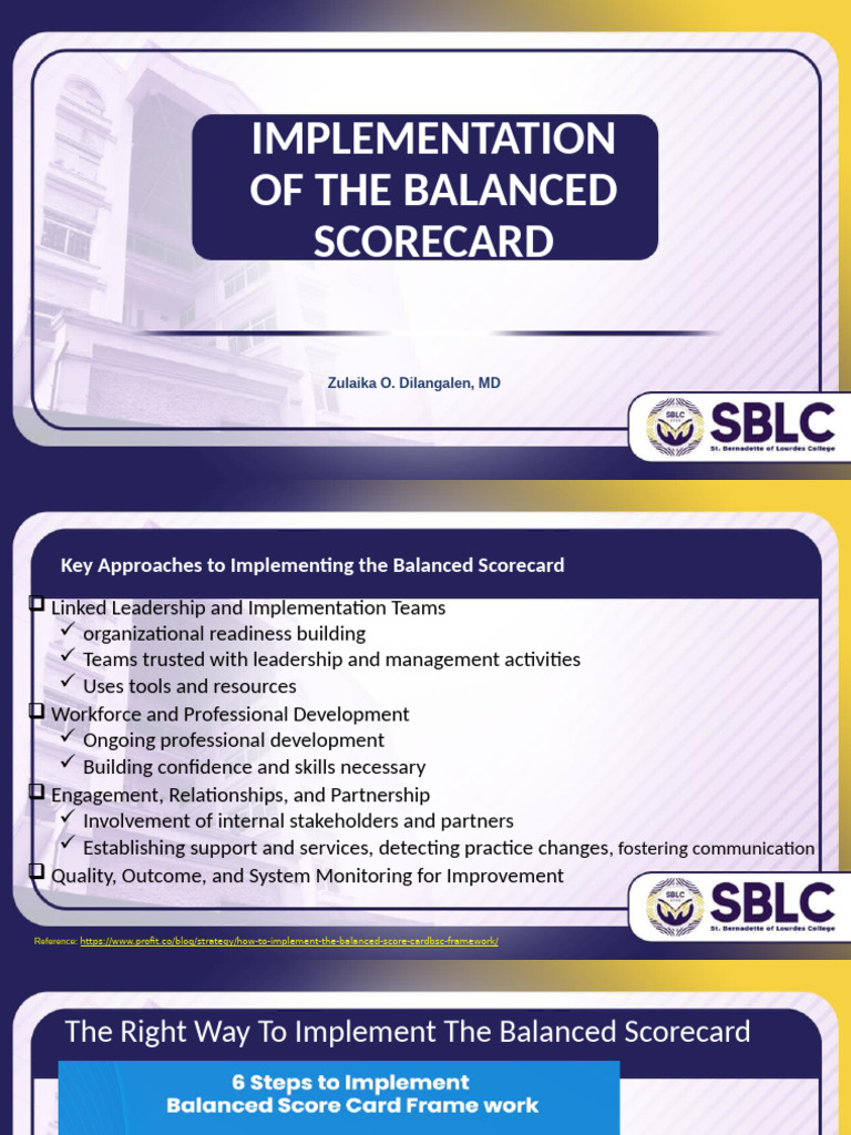Implementation Balanced Scorecard_DILANGALEN | PDF | Patient | Hospital