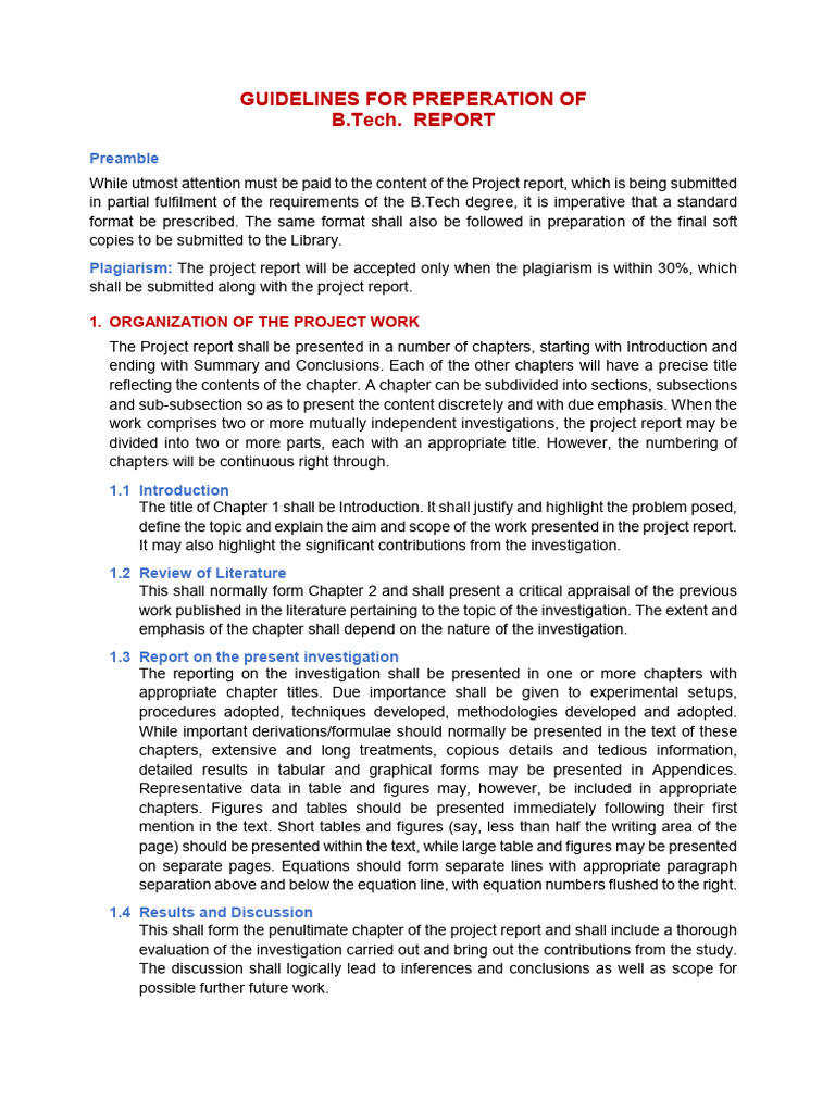 Ug Project-Report-Format 55vW5pL | PDF | Paragraph | Publishing