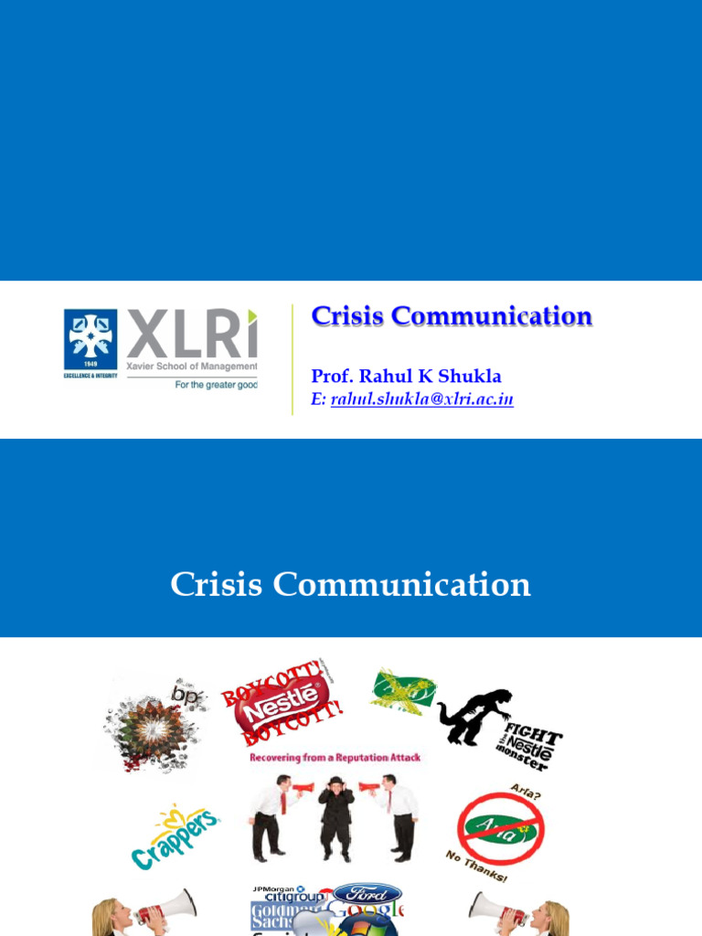 Crisis Communication BM | PDF | Communication | Social Psychology Crisis Communication BM | PDF | Communication | Social Psychology