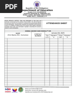 Attendance Aral Program | PDF