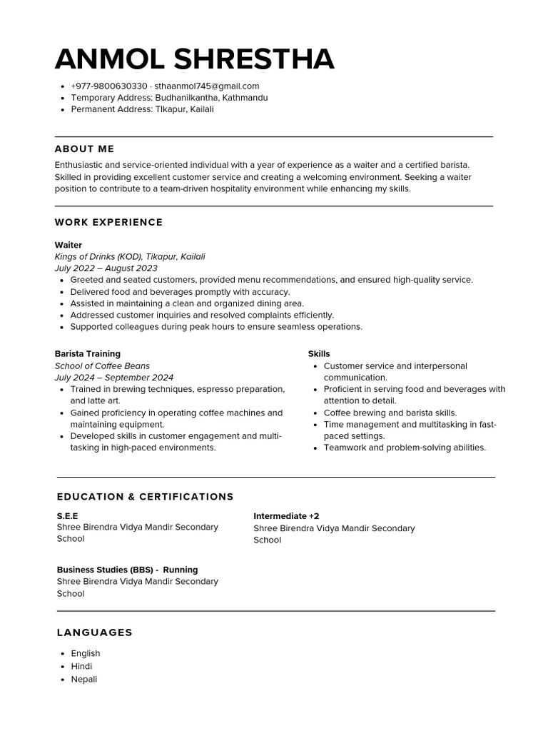 ANMOL SHRESTHA | PDF