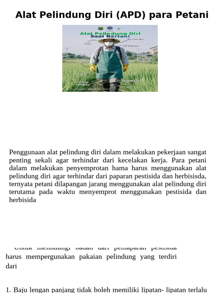 Apd Pada Petani | PDF
