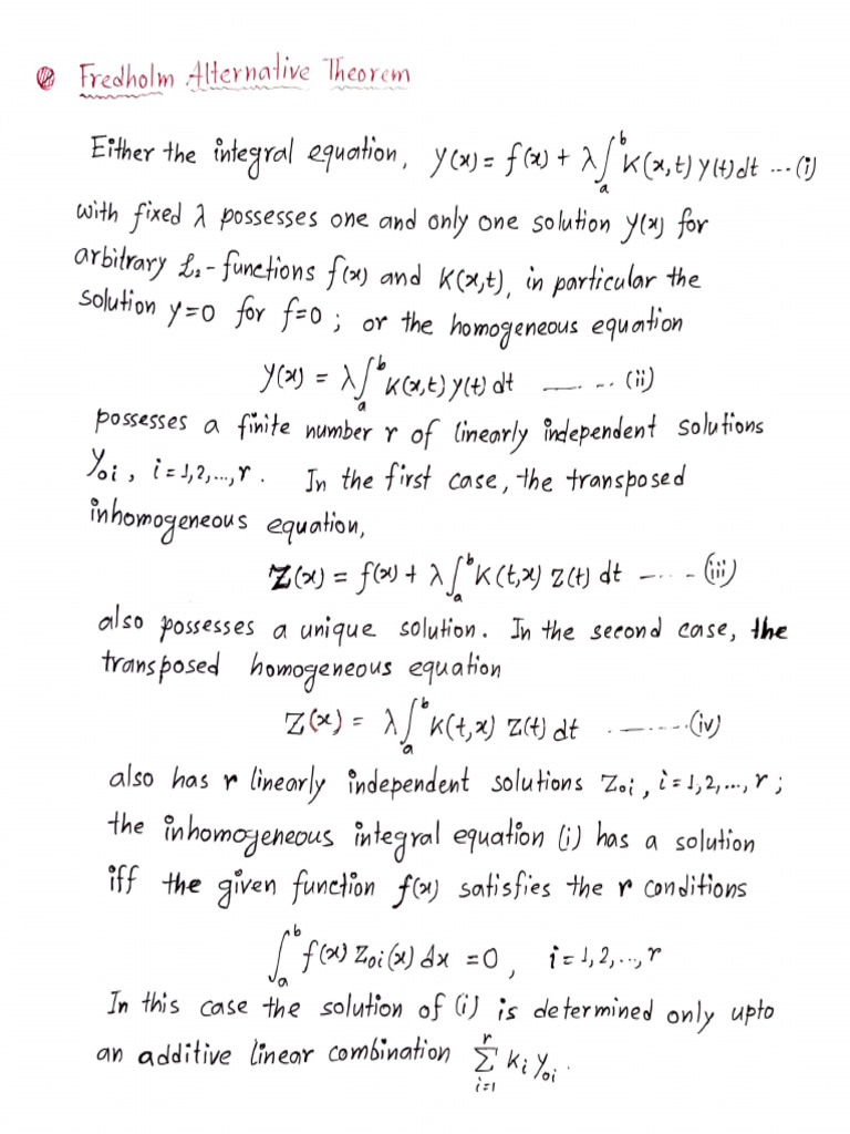 Transform And Integral Equation Pdf Teaching Mathematics Integral