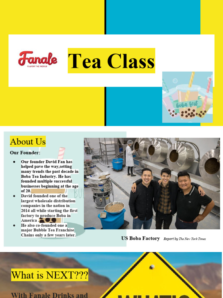 boba class PPT | PDF | Non Alcoholic Drinks | Drink