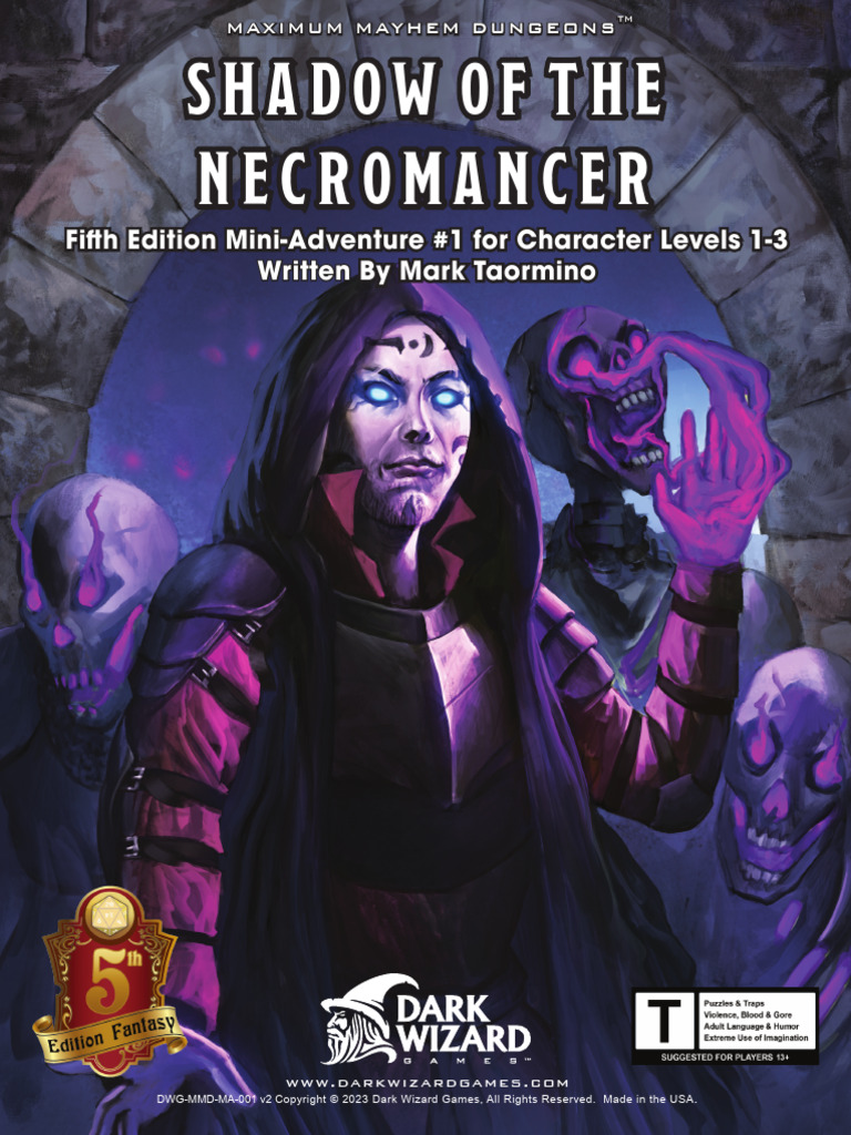 Shadow of The Necromancer 5th Edition v2 Combined 05 17 2023 | PDF | Spider Web | Magician (Fantasy)