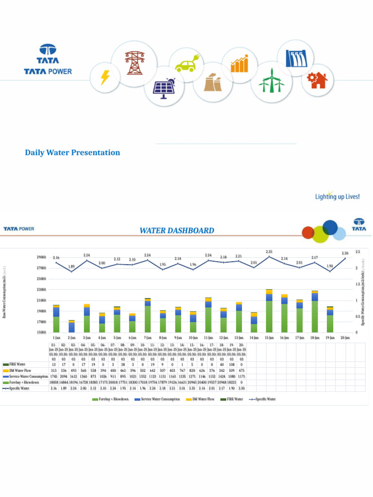Daily Water Consumption Dashboard | PDF