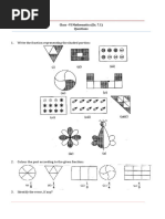 Grade 5 FRACTIONS Work Sheet | PDF | Mathematics | Numbers