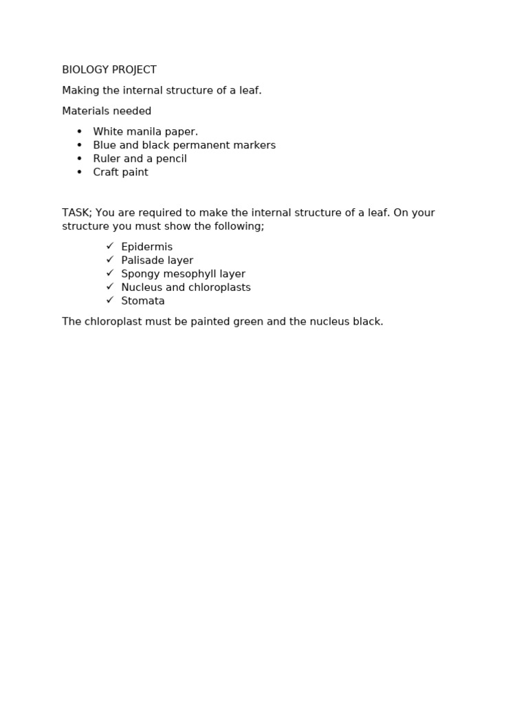 Year 9 Biology Project-1 | PDF