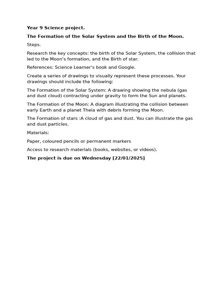 Y9 Week 3 Science Project | PDF