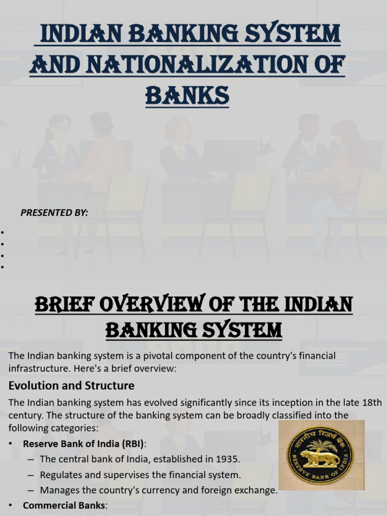 Overview of Indian Banking System | PDF | Banks | Reserve Bank Of India