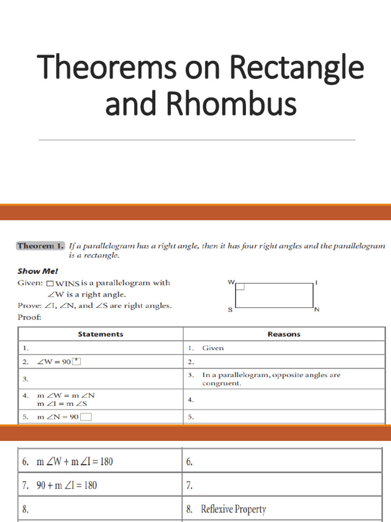 Geometry Quiz: Parallelograms | PDF