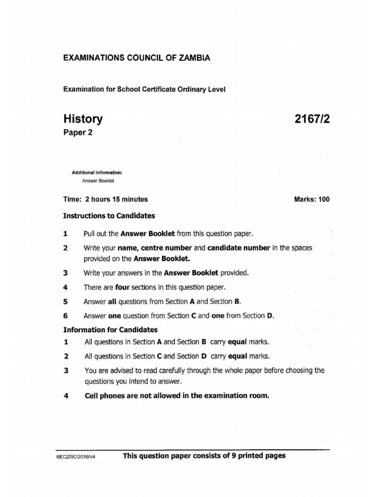 g12 History p2 2016 Specimen-1 | PDF