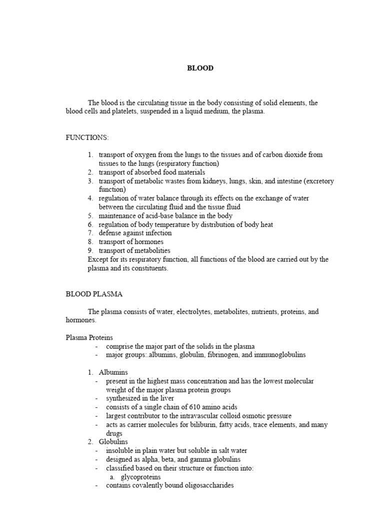 blood and urine | PDF | Coagulation | Blood Type