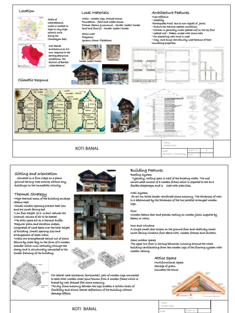 Koti Banal Architecture: Earthquake-Resistant Design | PDF | Framing ...