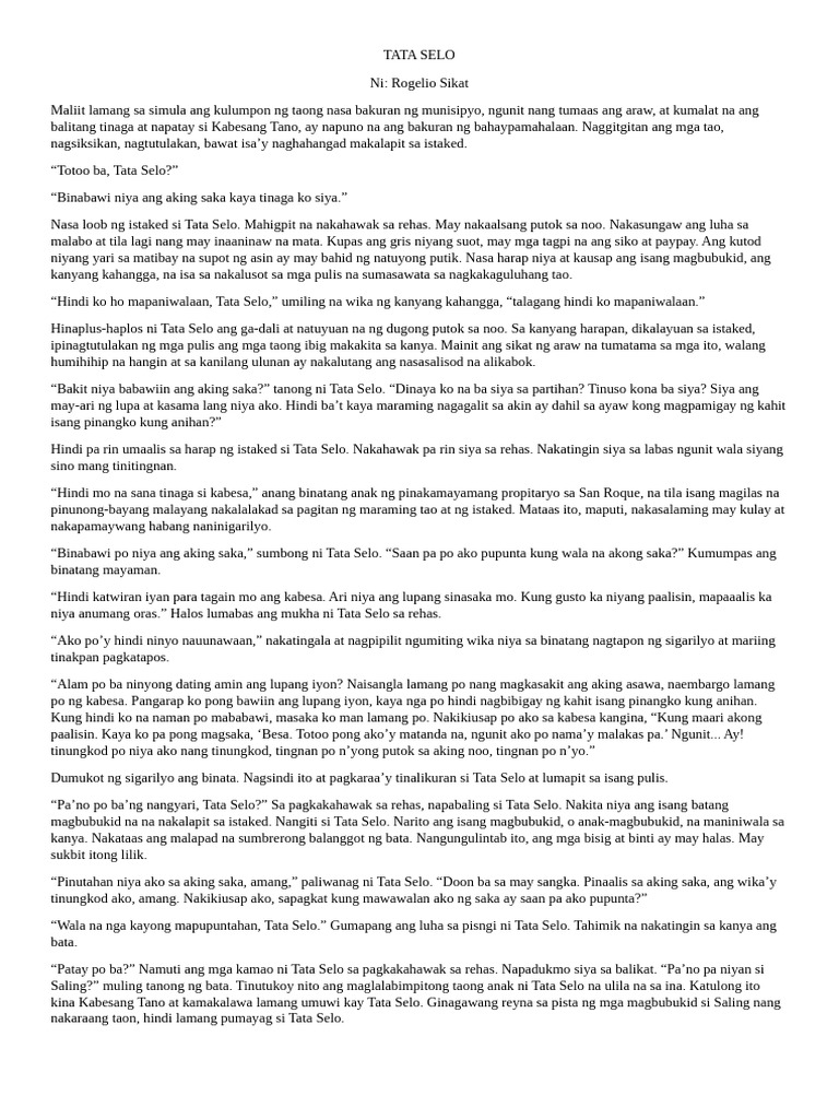 Filipino Lit part 1 | PDF