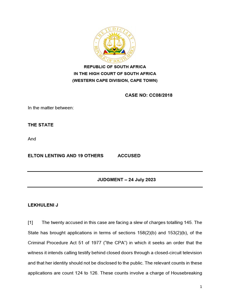 Witnesses - Identity Protection | PDF | Witness | Appeal