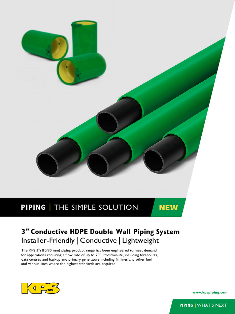 KPS 3 Inch DW Piping Datasheet - Web - Spreads | PDF | Pipe (Fluid ...