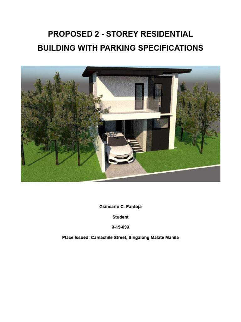 A 20proposed 202 20 - 20storey 20residential Bt4 Panttoja PDF | PDF