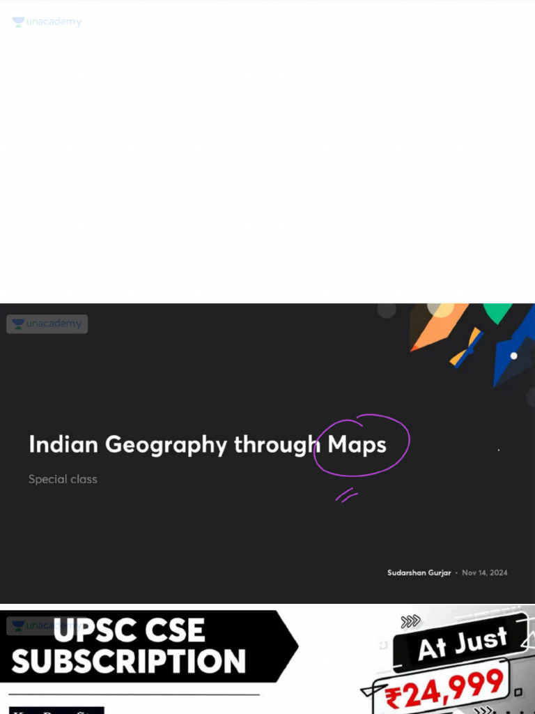 Indian Geography Through Maps With Anno | PDF