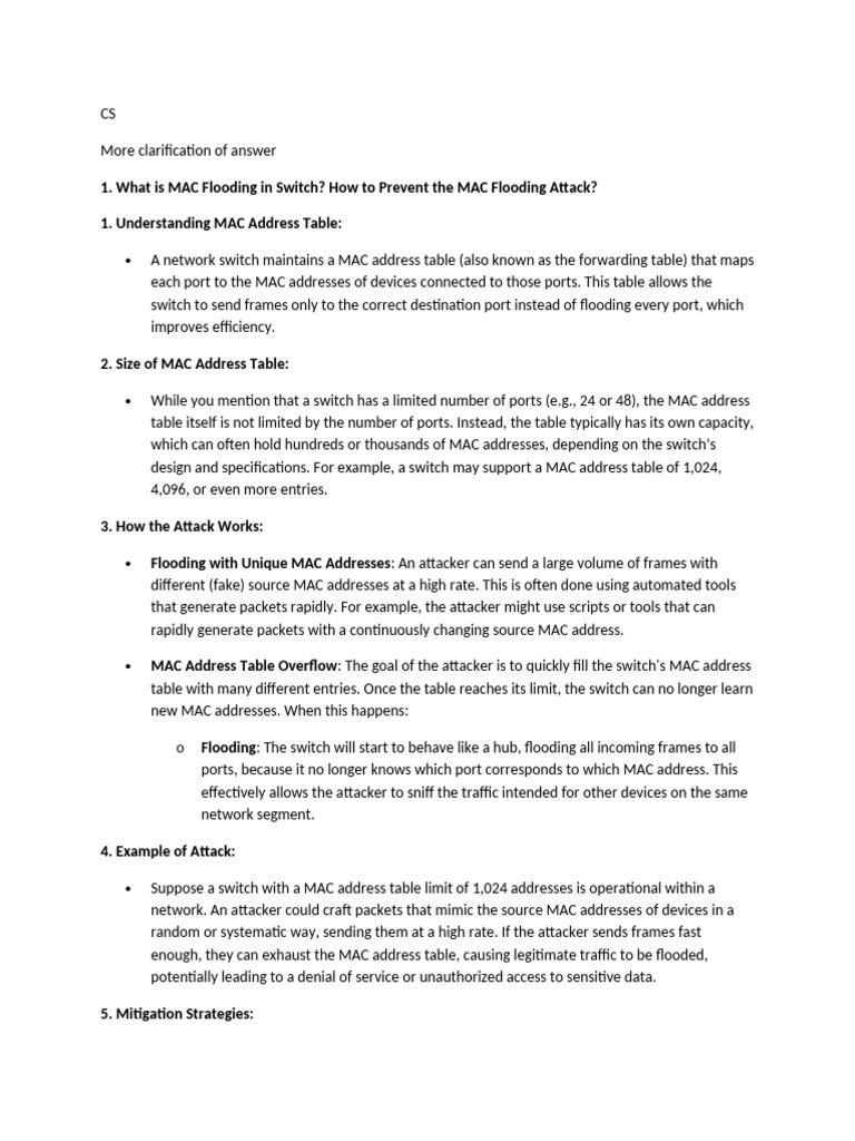 CS - More Clarification of Answer | PDF | Data Transmission | Security ...