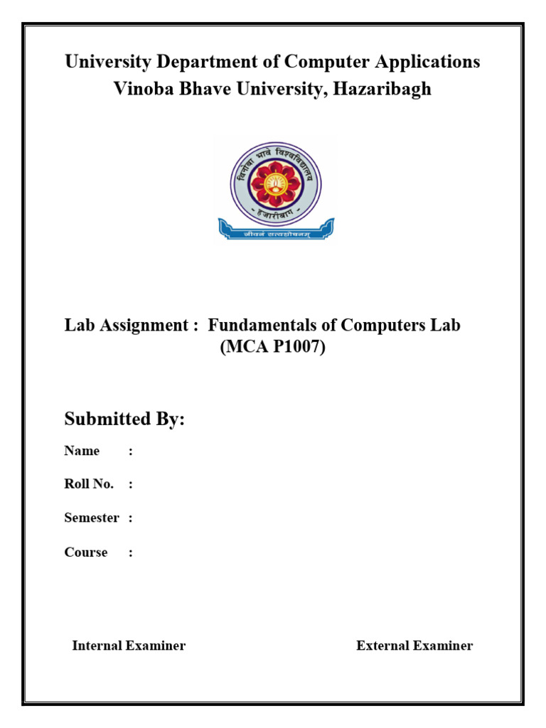 Fundamental Front Page | PDF