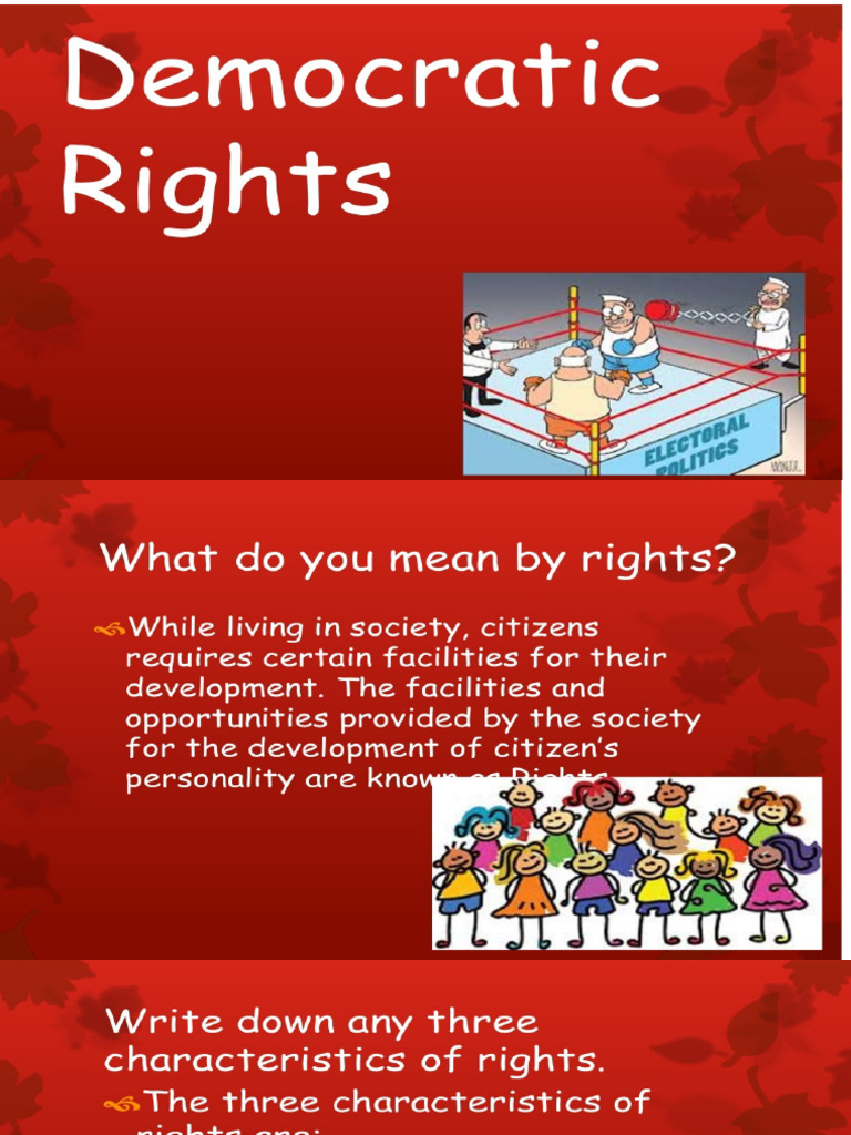 Democratic Rights PPT | PDF