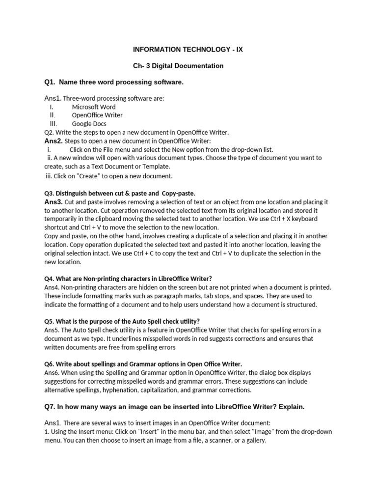 Ch-3 Digital Documentation | PDF | Text | Software