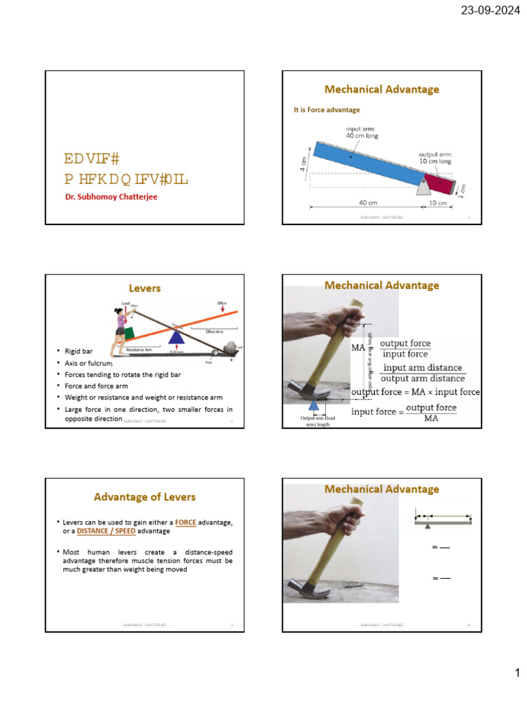 Lever Mechanics for Kinesiology Students | PDF | Lever | Force