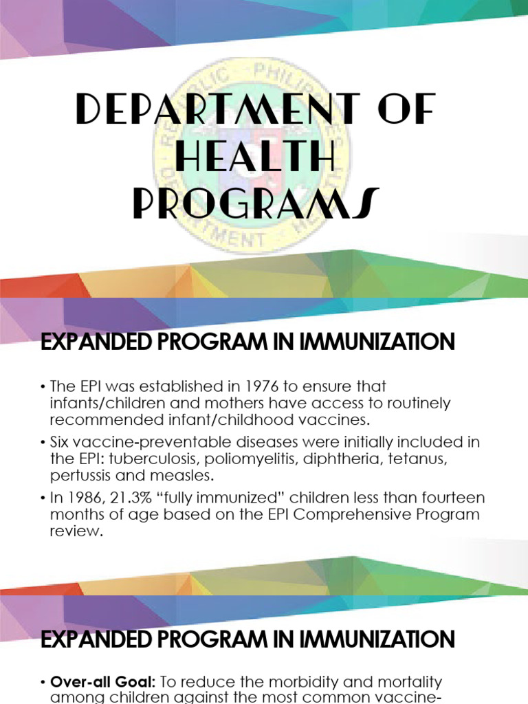 Doh Programs 221111182951 D26aa942 | PDF | Non Communicable Disease ...