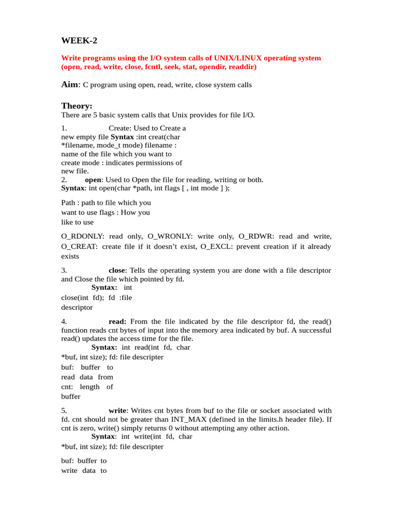 os week1 | PDF | String (Computer Science) | Pointer (Computer Programming)