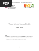 The Trauma Life Events Tale Checklist | PDF | Psychological Trauma ...